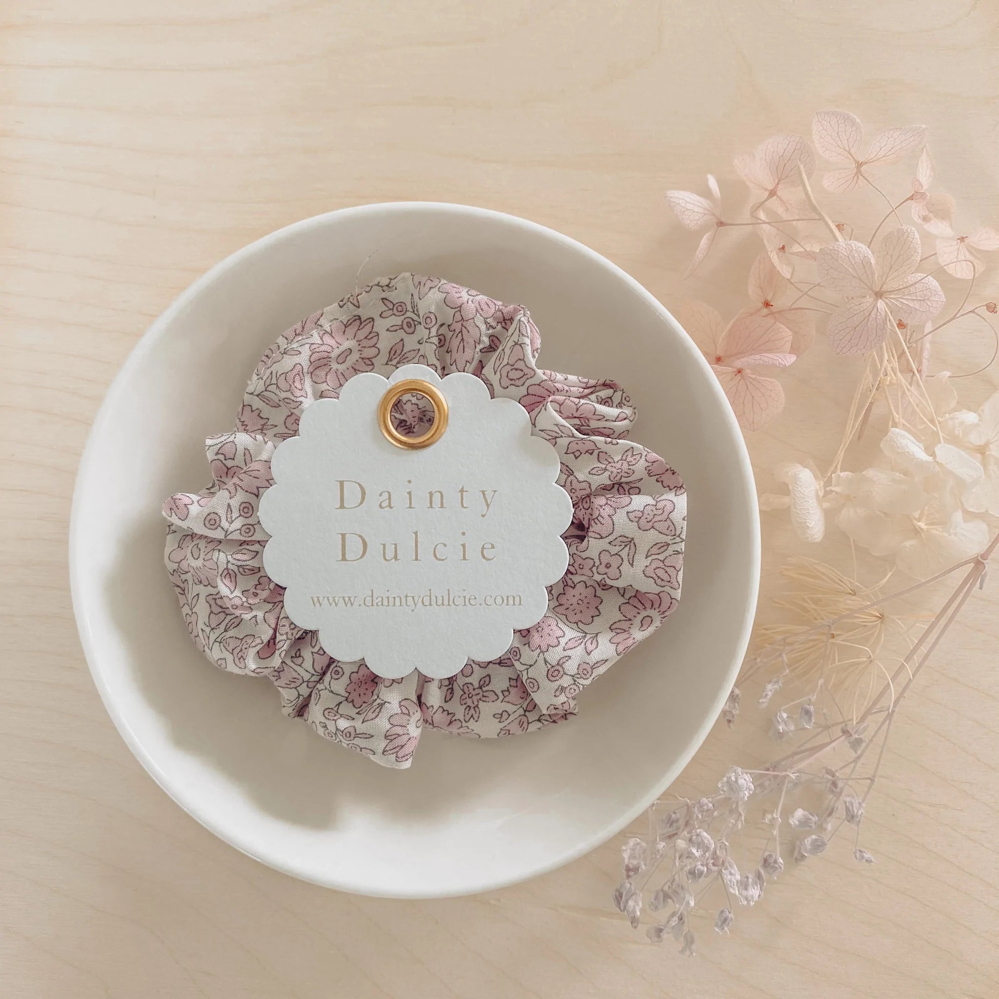 Peony Liberty London - Mini Scrunchie – blossomchildrensstore